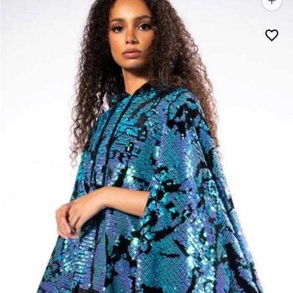 Dresses | Sequin Poncho Mini Dress | Poshmark